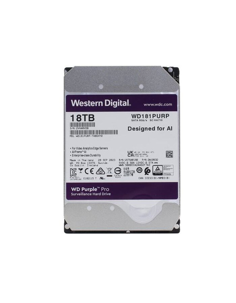 Жесткий диск HDD Western Digital Purple Pro WD181PURP 18432 Гб HDD 18 ...