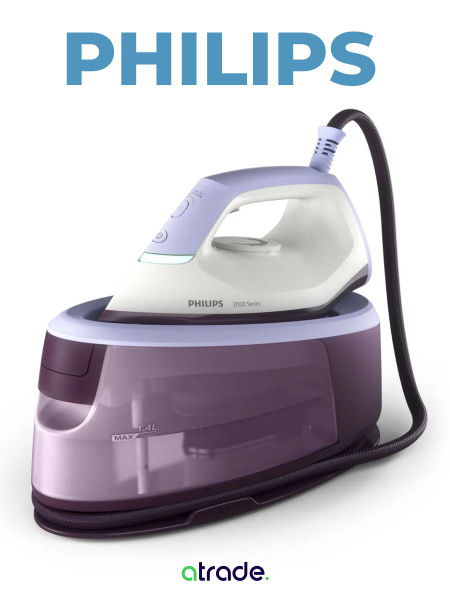 Philips Парогенератор PSG3000/30, фиолетовый, белый купить на OZON по ...