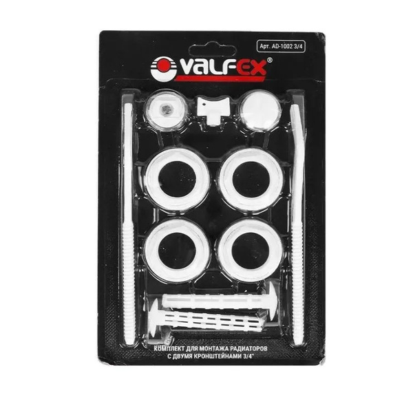Монтажный комплект для радиатора 3/4", Valfex, с 2 кронштейнами купить на OZON по низкой цене ...