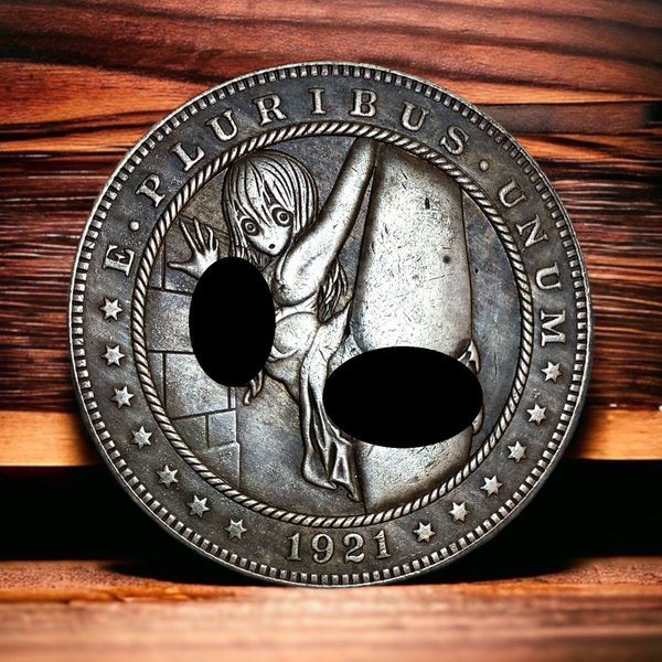 Монета США 1 доллар 1921 года. История любви. Девочки ню. Эротика, камасутра. Серебрение купить ...