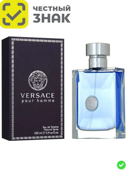 Versace Pour Homme Версаче Пур Хом Ом Туалетная вода 100 мл купить на OZON по низкой цене ...