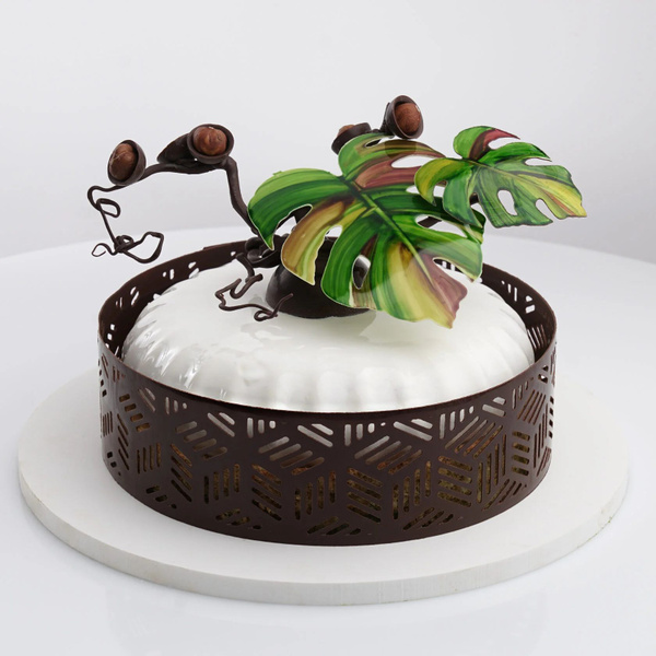 Лента бордюрная для тортов Foxclab, 72 см х 10 см, 1 предм., Пленка ПВХ ...