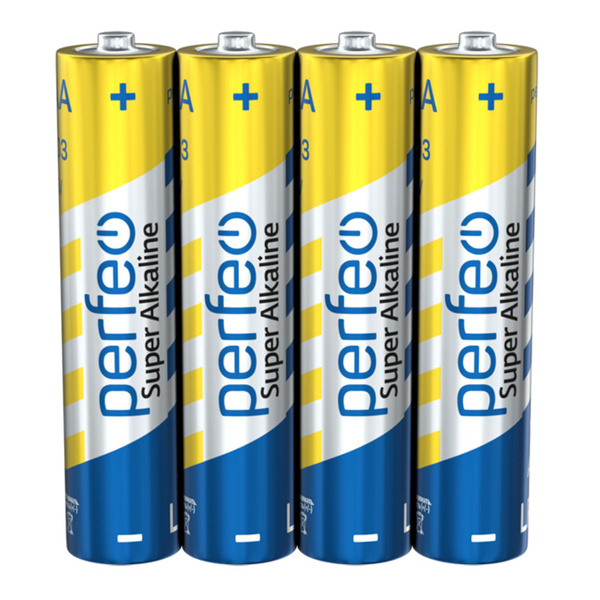 Perfeo Батарейка AAA, Щелочной тип, 1,5 В, 4 шт - купить с доставкой по выгодным ценам в ...