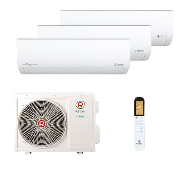 Мульти сплит-система на 3 комнаты ( 20+20+20 м2) Royal Clima Gamma ...