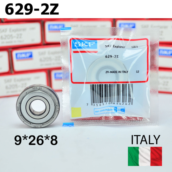 Подшипник SKF 629-2Z (629 ZZ / 80029) размер 9*26*8 Италия, универсальный купить на OZON по ...