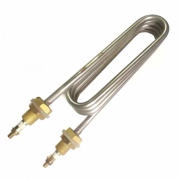 Тэн водяной из нержавейки L 350mm, 220V- 2500W (СКРЕПКА) / штуцер 14мм ...