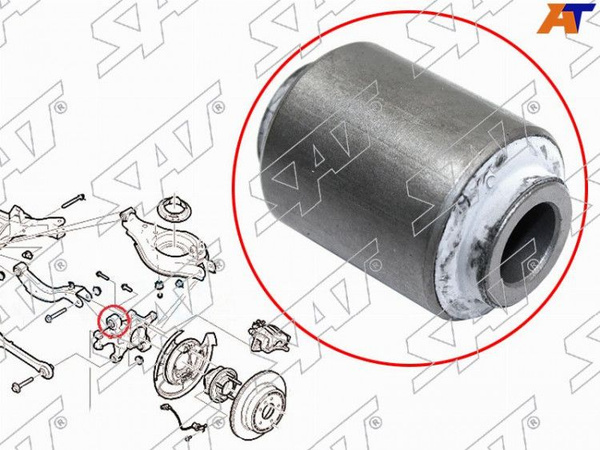 Сайлентблок задней цапфы верхний CHEVROLET CAPTIVA /DAEWOO WINSTORM ...