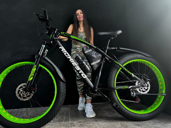 Велосипед фэтбайк Fatbike Richiesto 26" На спицах взрослый/подростковый ...