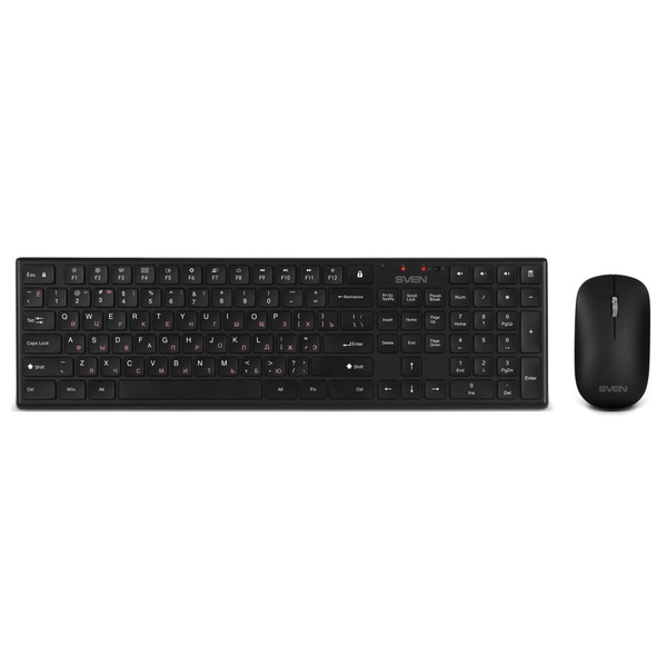 Набор беспроводные клавиатура и мышь SVEN KB-C2550W чёрные купить по ...