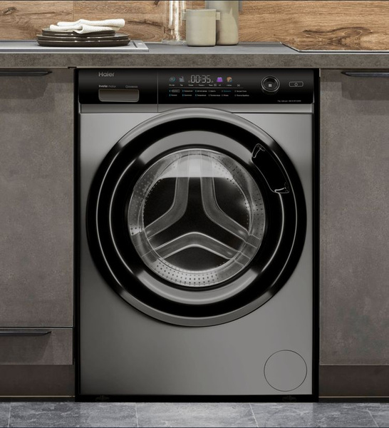 Стиральная машина автомат узкая Haier HW70-BP12269S, фронтальная ...