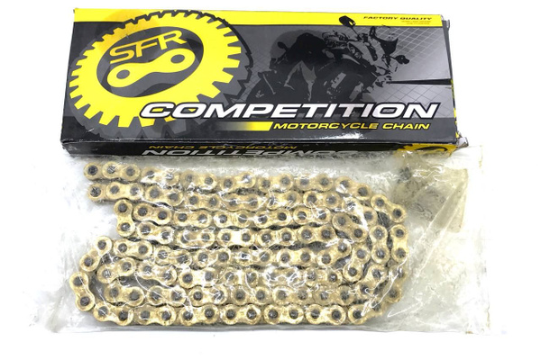 Цепь приводная SFR 520HO 120 золотая, сальниковая O-Ring Gold 120 ...