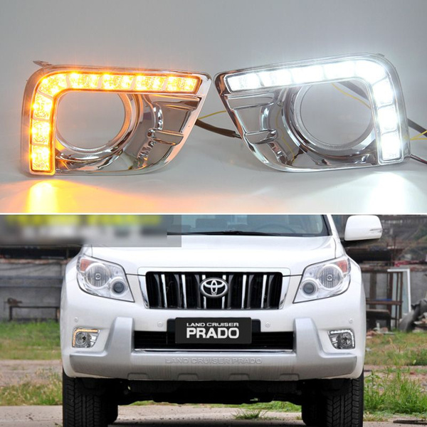 Огни дневные ходовые, Светодиодная, 2 шт., арт. Toyota Prado 150 FJ150 2010-2013 купить на OZON ...