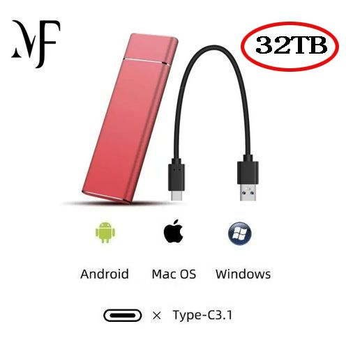 внешний жесткий диск SSD 32TB портативный SSD жесткий диск для ноутбука ...