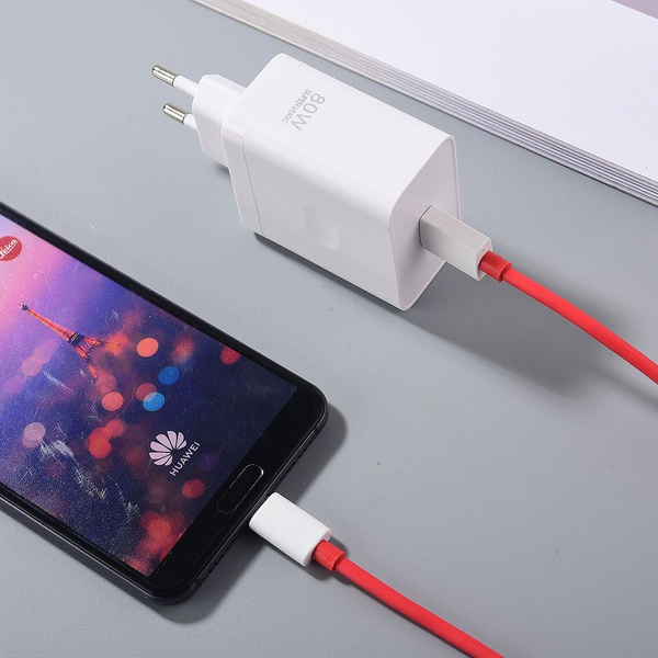 Сетевое зарядное устройство OnePlus 80w, 80 Вт, USB 3.0 Type-A ...