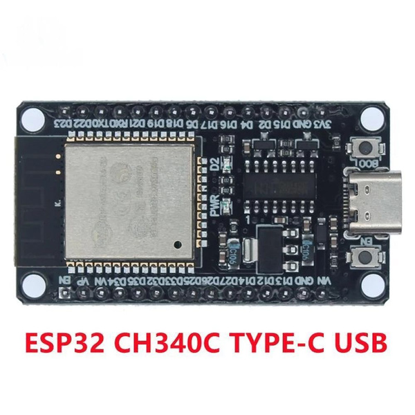 Макетная плата NodeMCU ESP32 (ESP-WROOM-32) CH340 TYPE-C WiFi ...