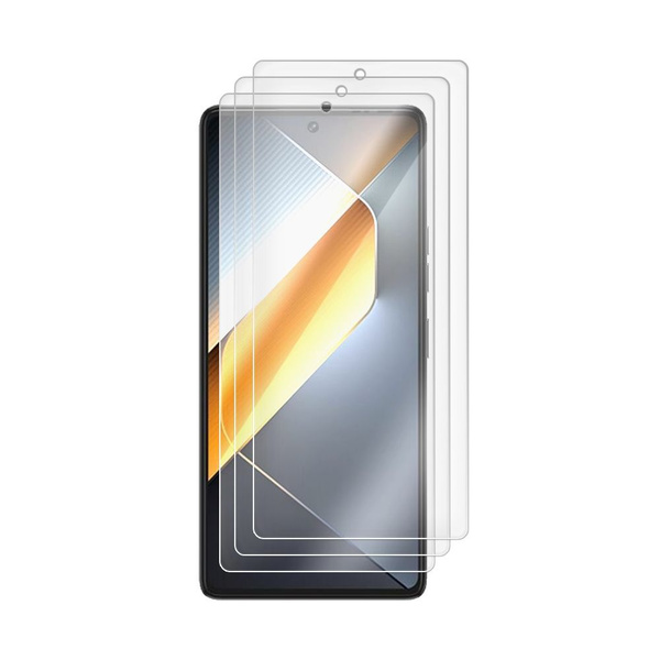 Комплект из 3 х защитных гибридных стекол Krutoff для Tecno Pova 6 Pro купить на Ozon по низкой
