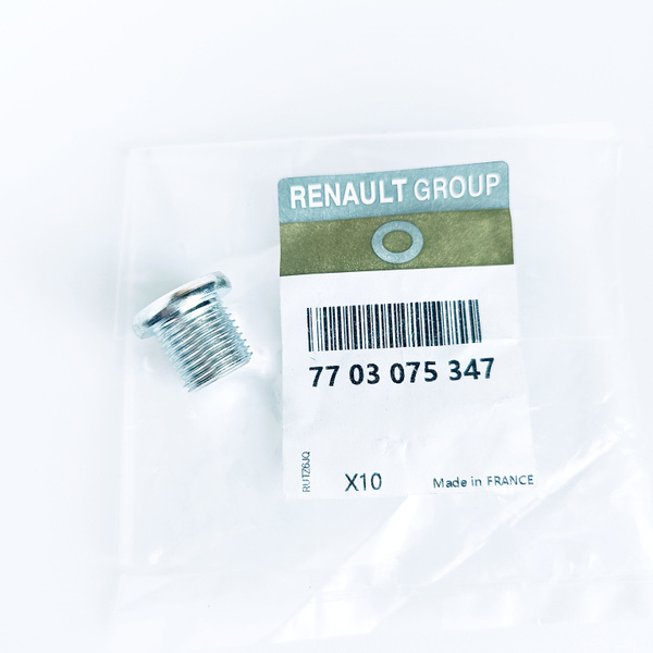 Пробка сливная поддона 7703075347 Renault Logan Megane Clio Duster ...