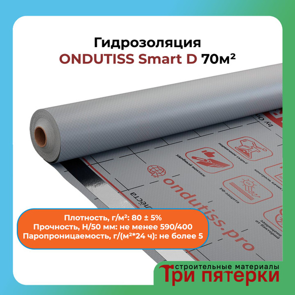 Гидроизоляция Ондутис ONDUTISS SMART D 30 м2 - купить с доставкой по выгодным ценам в интернет ...