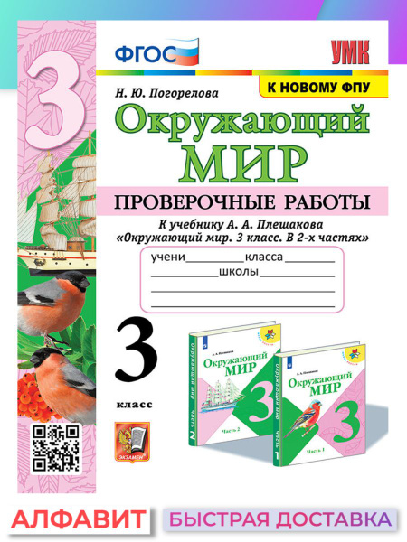 Проверочные работы по окружающему миру 3 класс Плешаков | Погорелова ...