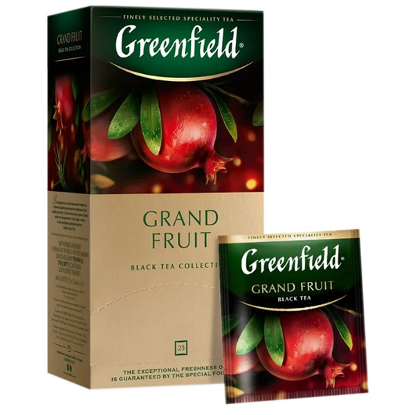Чай Гринфилд 25 пак Grand Fruit гранат - купить с доставкой по выгодным ...
