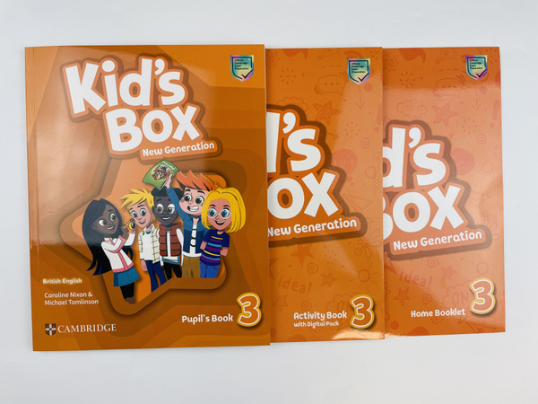 Kid's Box 3 New Generation Полный Набор Pipil's Book + Activity Book + Home Booklet + CD ...