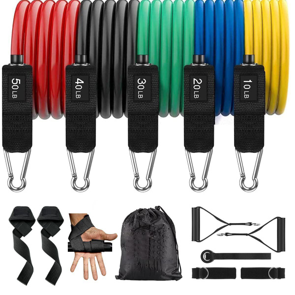 резинки для фитнеса, упражнений, тренировок, с ручками мужчин и женщин ...