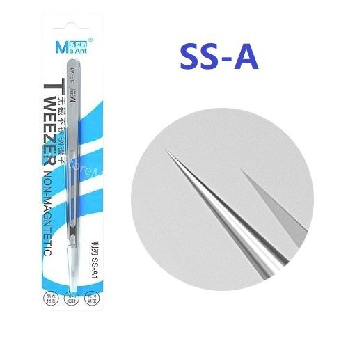 Пинцет SS-A-MaAnt SS-A/A1(3D)/SS-J/TA-1/TA-2/прецизионная полированная вручную немагнитная ...