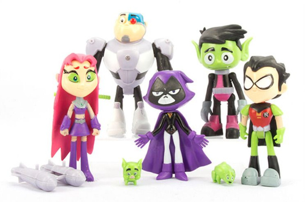 Набор фигурок Юные Титаны - Teen Titans (7шт)- - купить с доставкой по ...