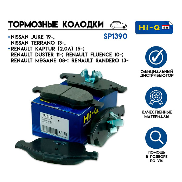 Колодки тормозные Sangsin Brake SP1390 Передние - купить по низким ...