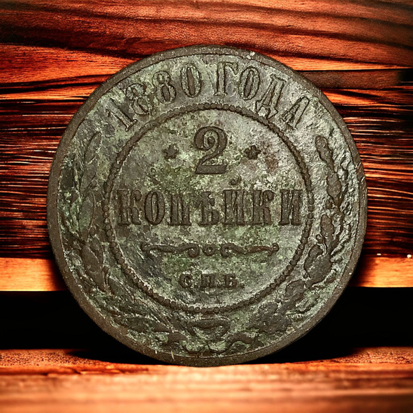 Монета Российской Империи 2 копейки 1880 года, СПБ. Александр II - купить в интернет-магазине ...