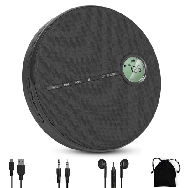 Перезаряжаемый портативный CD-плеер с Bluetooth, компактный с ...