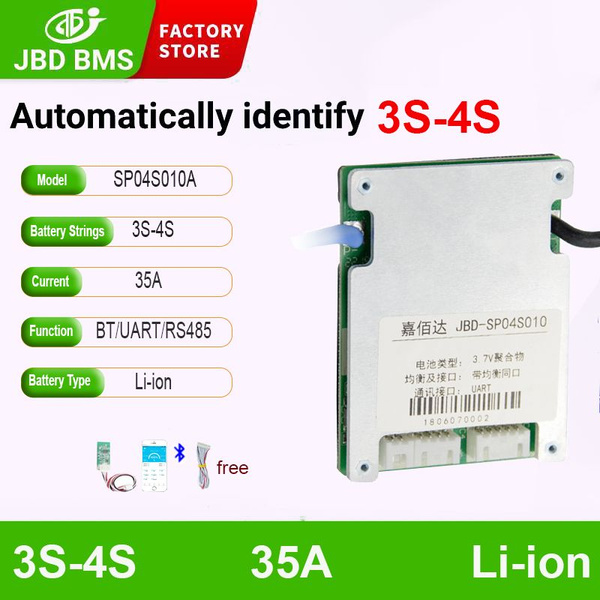 JBD Smart BMS 4S 12 В 35 А литий-ионная плата защиты литиевой батареи ...
