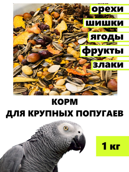 Корм для крупных попугаев Лакомство для жако купить на OZON по низкой ...