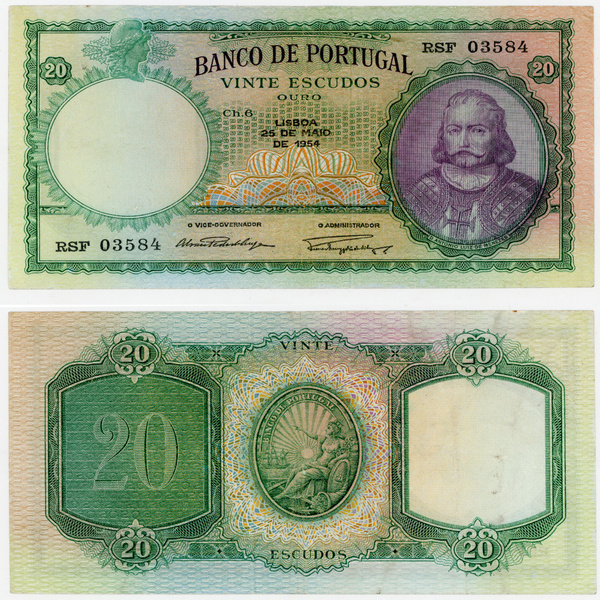 Купюра, Португалия, 1954 год, 1 шт - купить по выгодной цене в интернет-магазине OZON (1580231476)