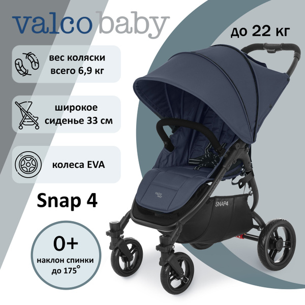 Коляска прогулочная детская Valco Baby Snap 4, цвет: Deep Blue - купить ...