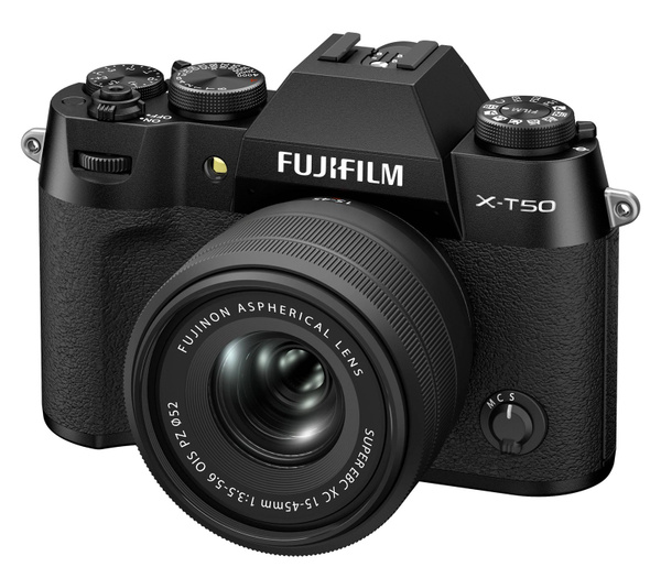 Беззеркальный фотоаппарат Fujifilm X-T50 Kit XC 15-45mm, черный купить ...