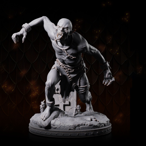 Игровая миниатюра Гуль Зомби Ghoul #2 - Primal Collection 32mm (Primal ...