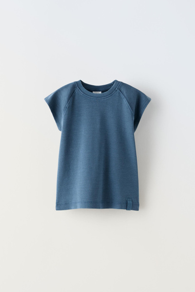 Футболка Zara, размер 130, цвет синий, ХЛОПОК: 100% - купить по выгодной цене в интернет ...