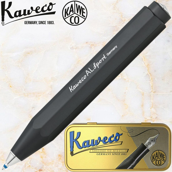 Шариковая ручка Kaweco AL Sport Black (10000100) 1.0 мм черный матовый ...