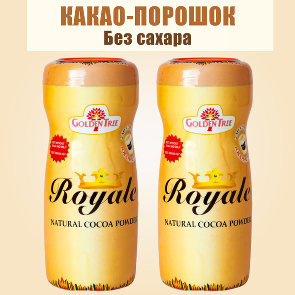 Golden Tree Royale Какао-порошок БЕЗ САХАРА, 400г х 2шт купить на OZON ...