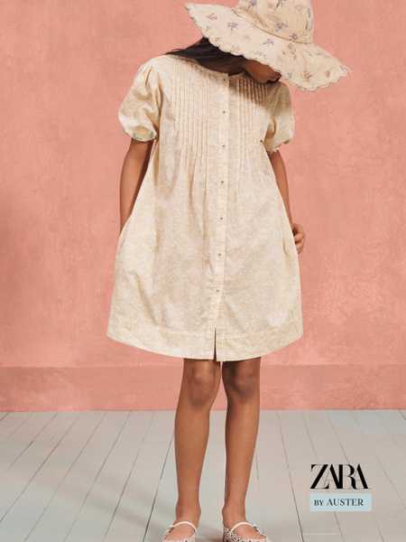 Платье детское ZARA PRINTED DRESS WITH EMBROIDERY - LIMITED EDITION, 122, Девочки, Лето, размер ...