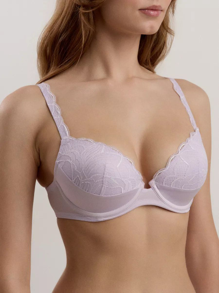 Бюстгальтер Женский Conte формованная чашка, размер 70C лавандовый Гипюр Повседневный Беларусь ...