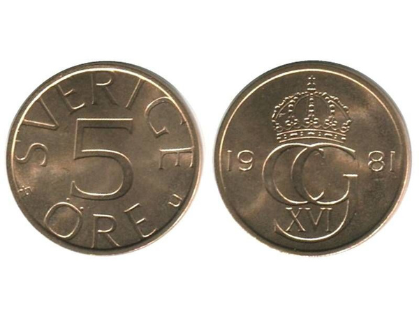5 эре Швеции 1981 г. - купить в интернет-магазине OZON с быстрой доставкой (1606222179)