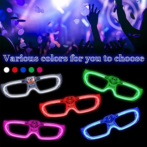 Светящиеся очки без оправы 10шт - купить с доставкой по выгодным ценам ...