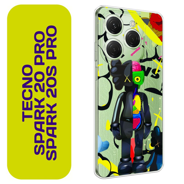 Чехол на Текно Спарк 20 Про Техно Спарк 20С Про Tecno Spark 20 Pro 20s Pro с принтом Яркий