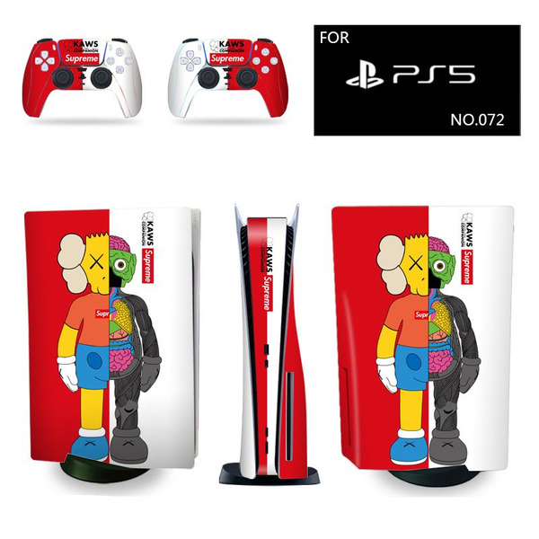 Наклейка виниловая защитная на игровую консоль Sony PlayStation 5 Disc ...