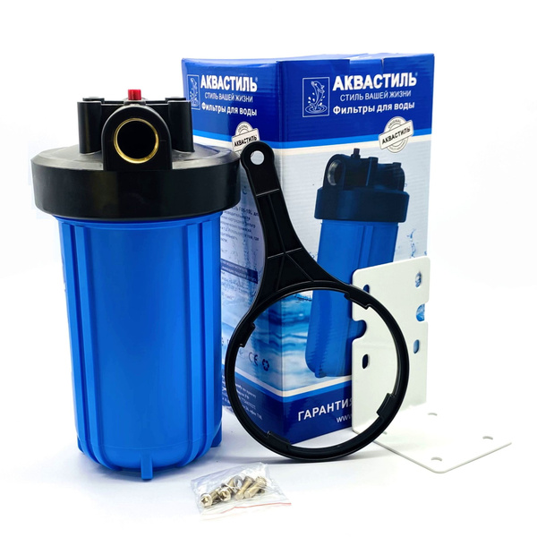 Фильтр магистральный с картриджем АКВАСТИЛЬ, 10л / Фильтр для воды / BB10" купить на OZON по ...