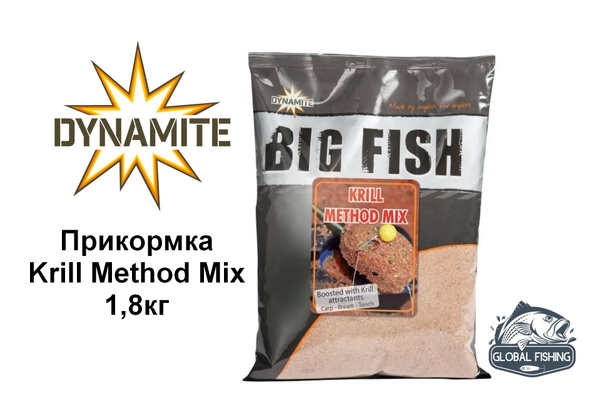 Методная прикормка Dynamite Baits Krill Method Mix - 1,8кг - купить с ...