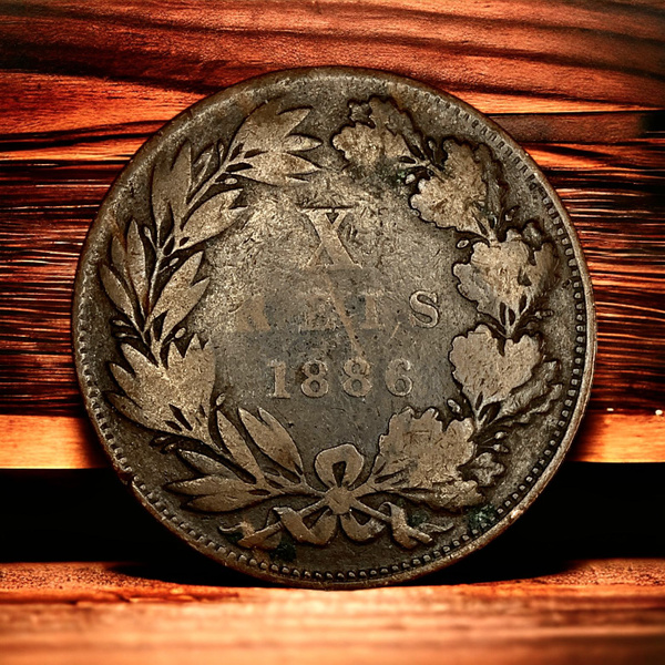 Монета Португалия 10 рейс 1886 года. Луис I - купить в интернет-магазине OZON с быстрой ...