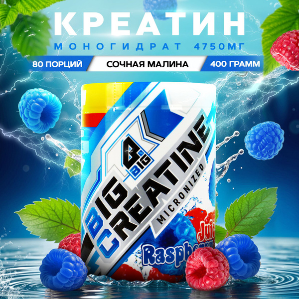 Креатин моногидрат BIGSNT BIG CREATINE для набора мышечной массы, силы ...